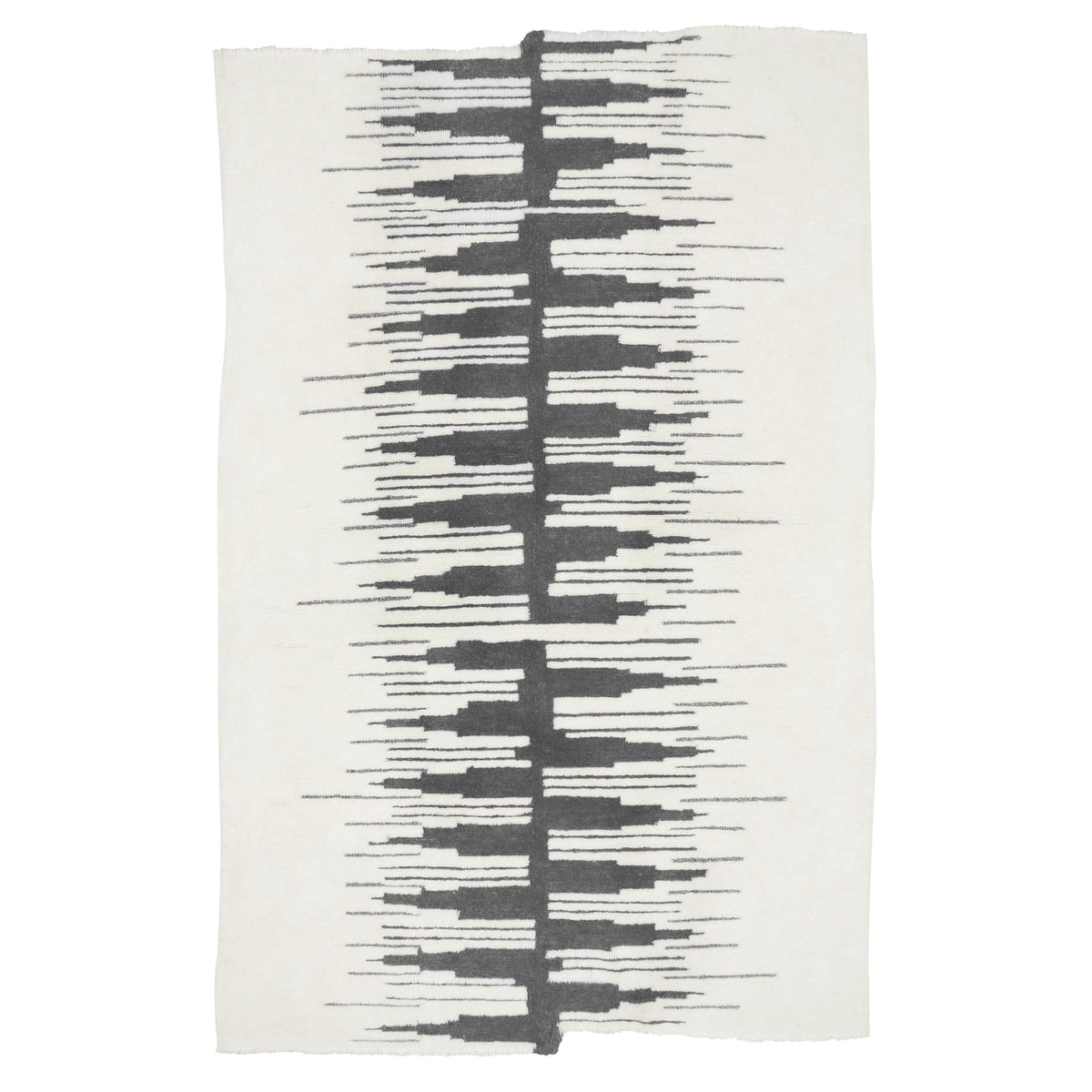 Rugs by Roo | Natural Grey Wool Washable Rug - Boho Style