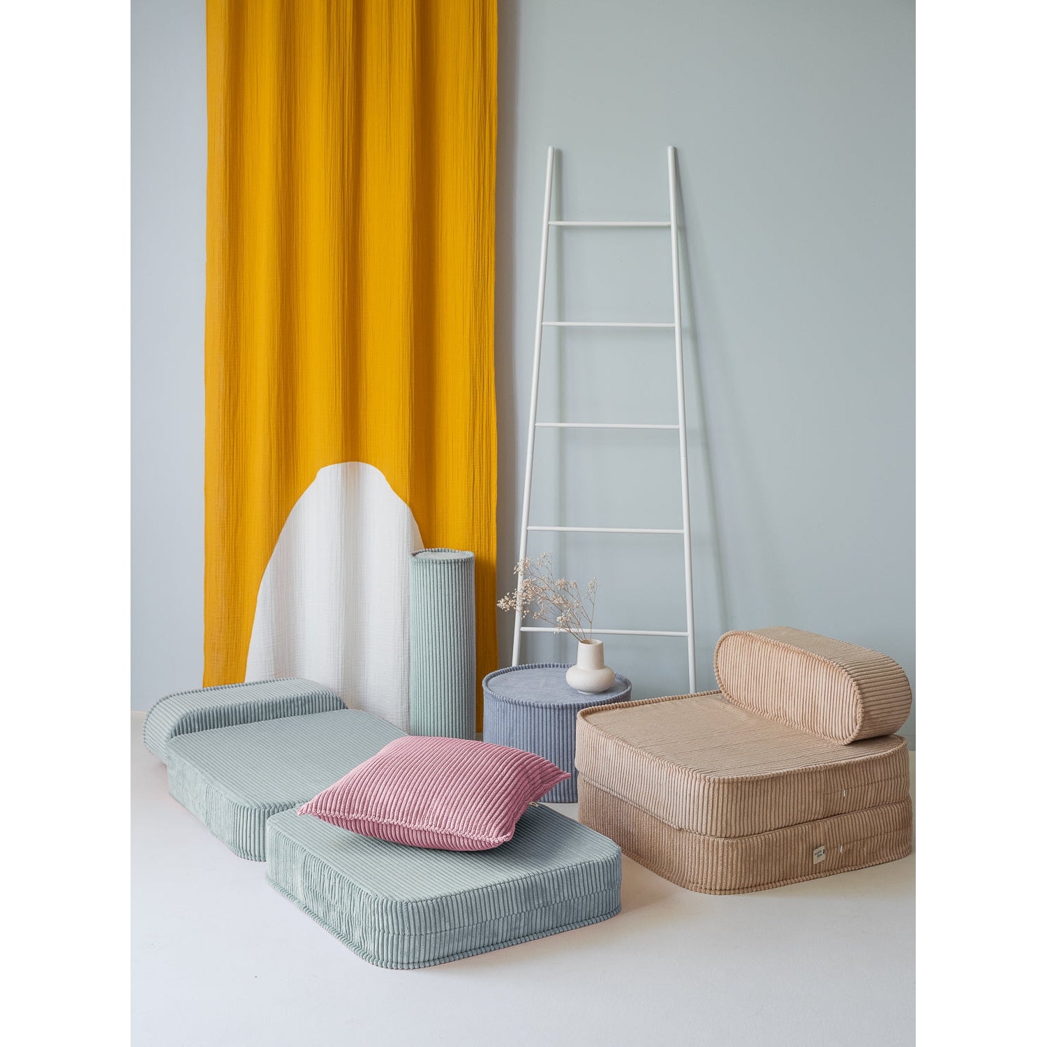 Rugs by Roo | Peppermint Green Flip Chair for Kids