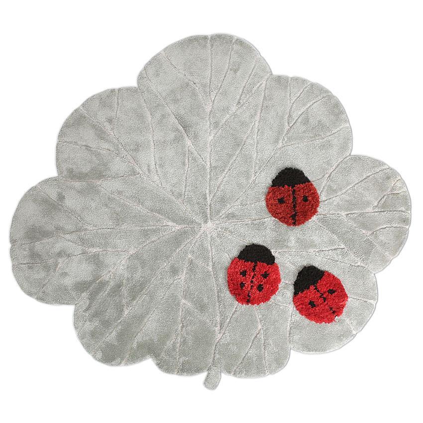 Rugs by Roo | Ladybug Area Rug - Hand Tufted Wool & Eucalyptus